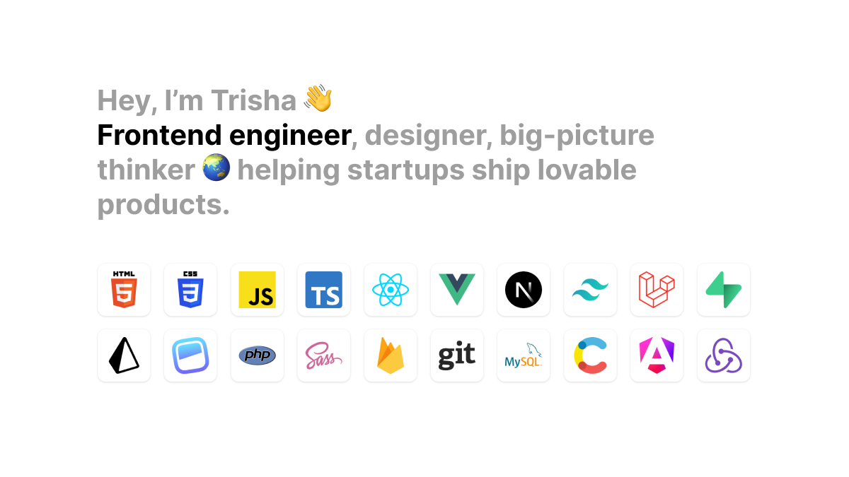Trisha Lim - Frontend Engineer